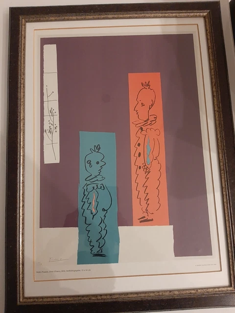 PABLO PICASSO FARBLITHOGRAPHIE "Zwei Clowns" von 1954 EUR 980,00 ...