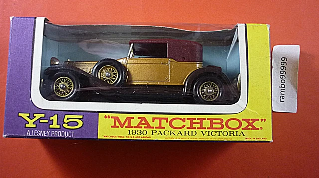 MATCHBOX MODELS OF Yesteryear Y-15 1930 Packard Victoria jamais utilisé ...