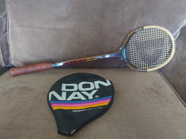 DONNAY SUPER PRO Squash Racquet 1980’s Vintage Wooden Graphite Made In ...