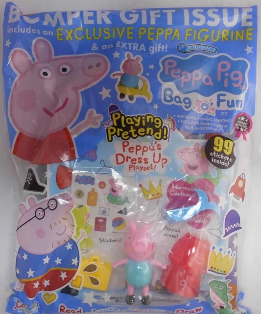 FUN TO LEARN Peppa Pig Bag o fun magazine #173 2023 + Dress-up playset ...