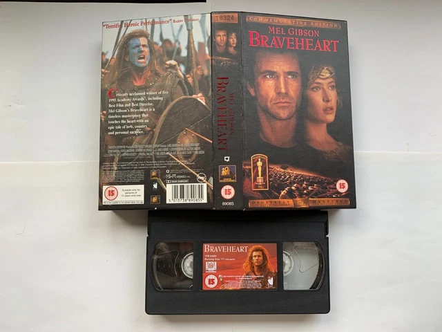 BRAVEHEART ~ ÉDITION Commémorative {Vhs} Mel Gibson. Rare Boite En ...