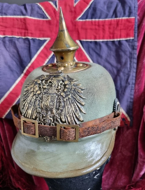 WW1 GERMAN RARE Felt Colonial Picklehaube Helmet Tsingtao China , East ...