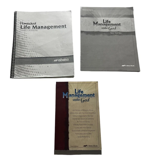 ABEKA LIFE MANAGEMENT under God Student Book Video Manual Teacher Test ...