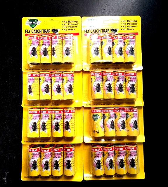Insect Sticky Traps Fly Catcher 1 Rolls Sticky Fly Paper Eliminate ...