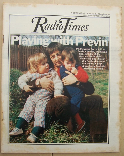 RADIO TIMES/1973/ANDRE PREVIN/WALTER Brennan/Ethel Merman/P J Kavanagh ...
