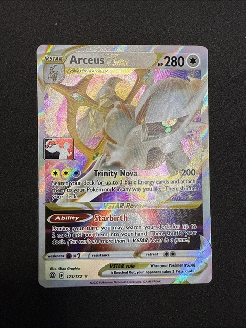 POKEMON ARCEUS VSTAR Prize Pack Series 2 Two Promo Card 123/172 BRS ...