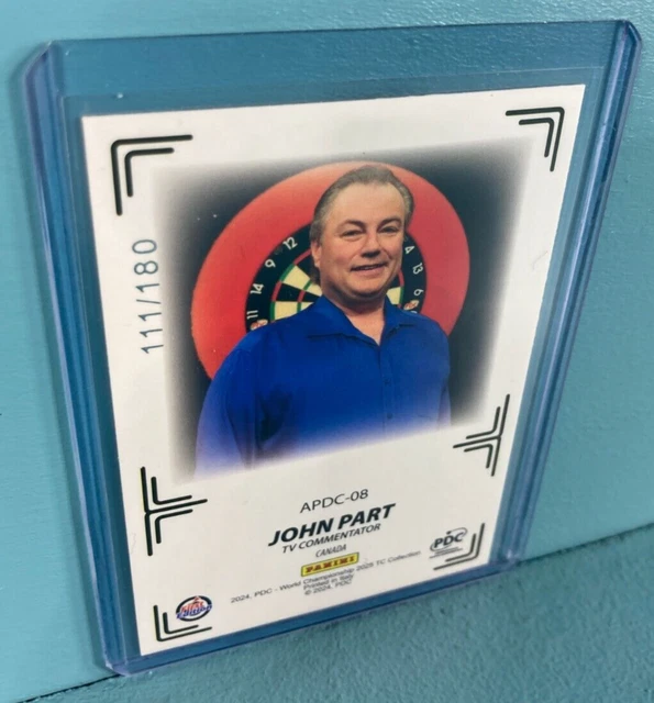 PANINI 2025 PDC Darts World Cup Trading Card John Part APDC-08 Limited ...