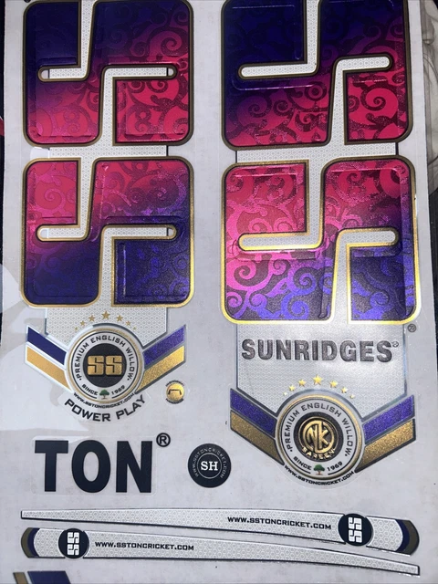 SS CRICKET BAT 3D Embossed Stickers(replica) New Design With chrome ...