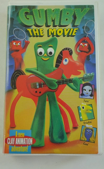GUMBY THE MOVIE 1995 VHS Clamshell Art Clokey Claymation Tape £13.79 ...