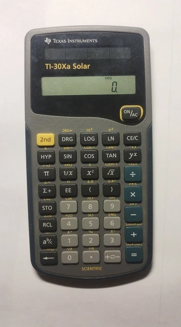 TASCHENRECHNER TEXAS INSTRUMENTS TI-30Xa Solar, antik Nostalgie ...