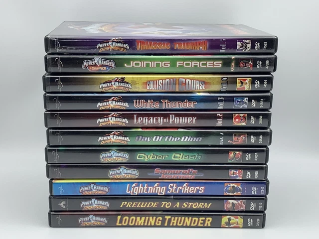 X11 POWER RANGERS DVD Lot Ninja Storm SPD Dino Thunder Vol. 1-5 Set $50 ...