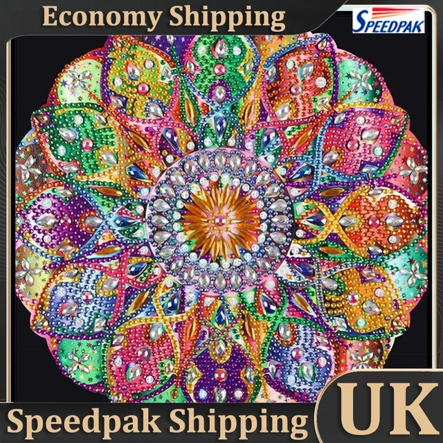 UK* POINT DRILL Craft Mosaic 5D Datura Special-shaped Diamond Painting ...