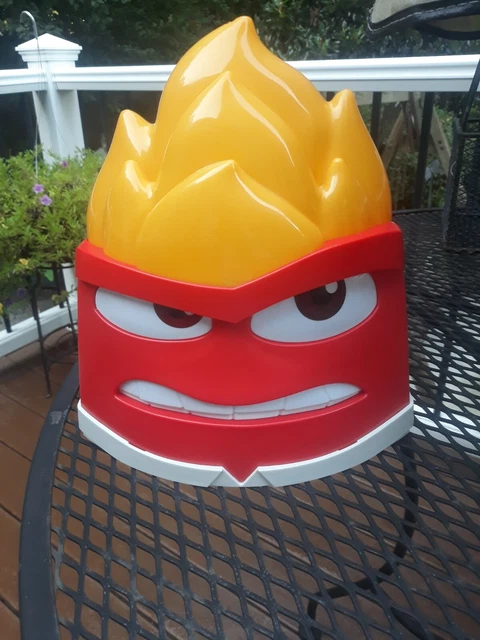 DISNEY PIXAR ANGER Emotion Inside Out 2 Fire Light Up Popcorn Bucket ...