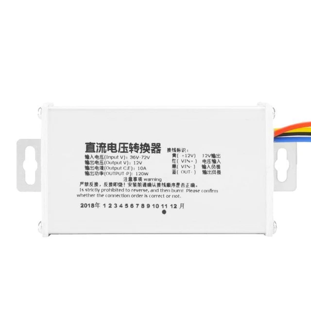 DC CONVERTER 36V 72V To 12V Voltage Drop Power Supply Module 10A 120W £ ...