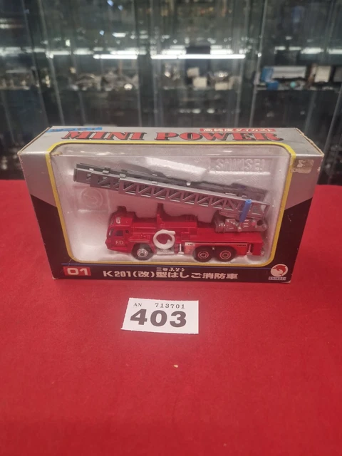 RARE JP MITSUBISHI Fuso K201 Kai Fire Engine Mini Power 01 mini-car 1/ ...