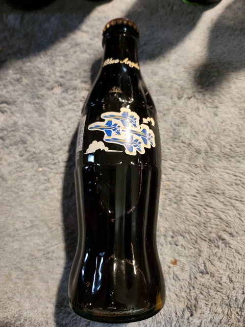 COCA-COLA 1996 BLUE Angels Glass Coke Bottle $4.00 - PicClick