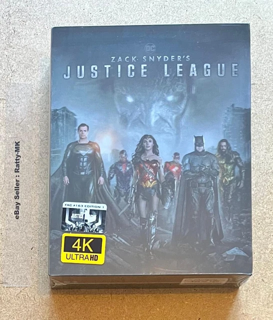 ZACK SNYDER'S JUSTICE League - 4K Filmarena Fac #163 Ed 1 Blu Ray ...