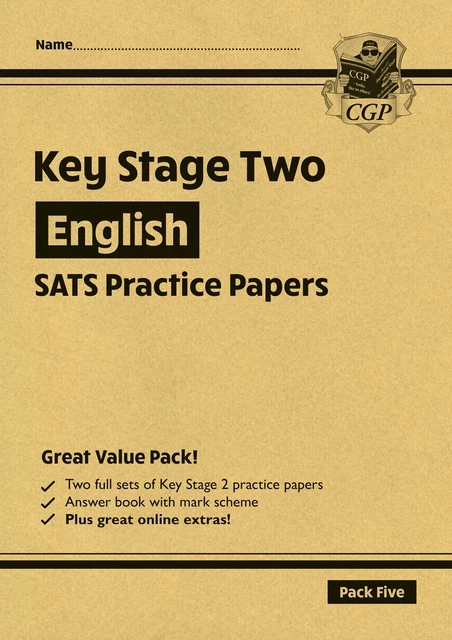 KS2 ENGLISH SATS Practice Papers Pack 5 with Answers Ages 7-11 Key ...