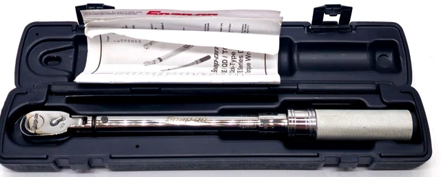 SNAP-ON 3/8& SAE Adjustable Click-Type Flex-Head Torque Wrench QD2FR75B ...