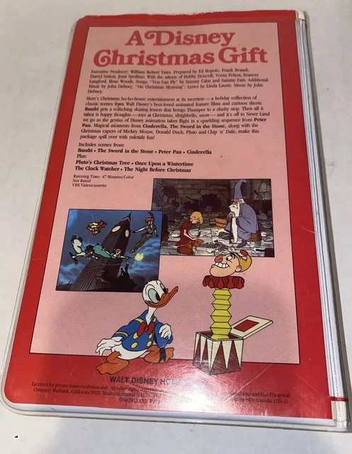 A DISNEY CHRISTMAS GIFT Vhs Tape 1982 Animated Walt Disney Home Video ...