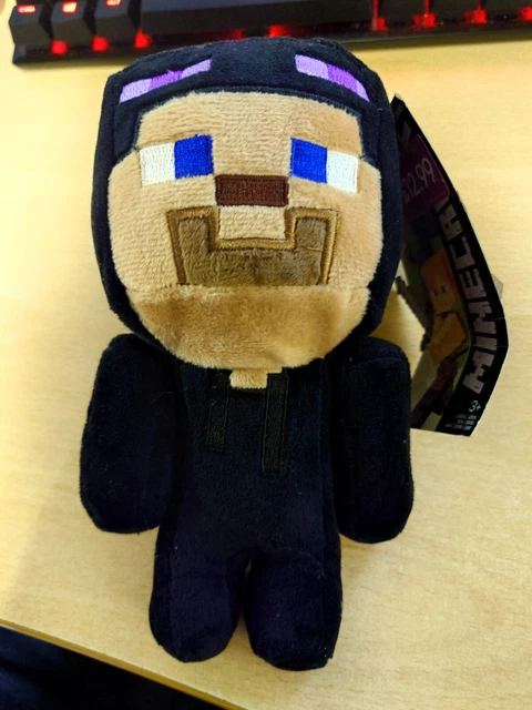 MINECRAFT HAPPY EXPLORER Steve In Enderman Plush 7” Soft Mojang Jinx ...
