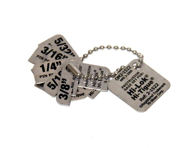 HI-LOK HI-TIGUE PIN Protrusion Gauge Set / Aircraft / Aviation Tool ...