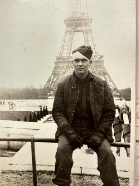 WW2-POST WW2 US Army Soldier In Paris France 5x7 Photos Lot of 5 Eiffel ...
