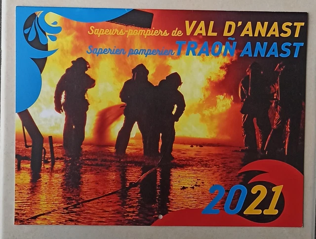 CALENDRIER SAPEURS POMPIERS Val d'Anast 2021. Traon Anast. 35 île et vilaine EUR 5,00 - PicClick FR