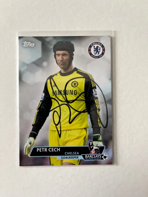 HAND SIGNED FOOTBALL trading card of PETR CECH, CHELSEA FC autograph £ ...