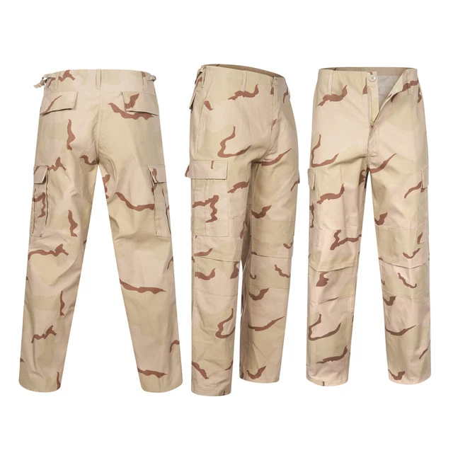 COMBAT TROUSERS US M65 Army Style Military Work Cargo Field Pant Tri ...