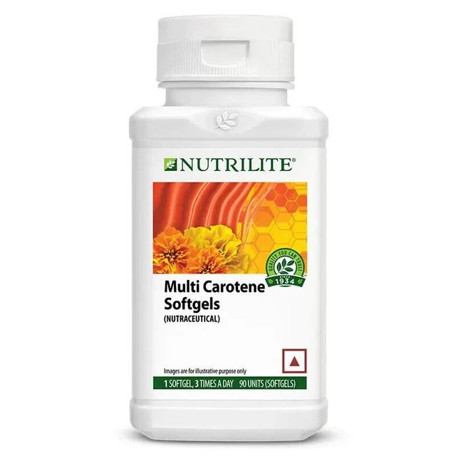 AMWAY NUTRILITE MULTI Carotene 90 Softgels For Skin Eye & Immune Health ...