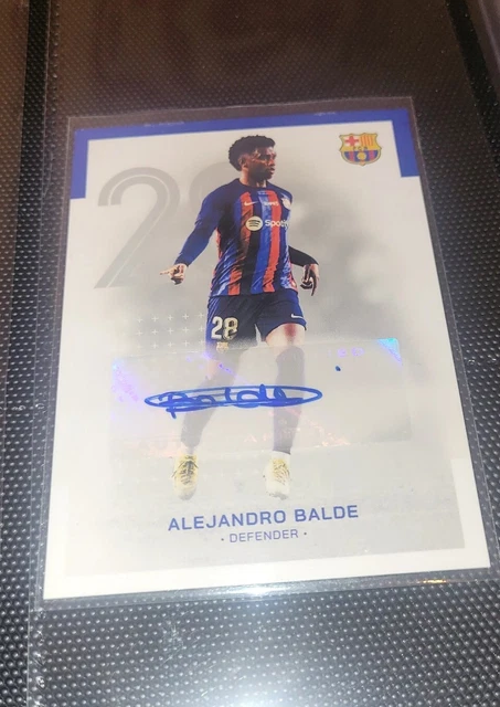 ALEJANDRO BALDE AUTO - Topps Barcelona Team Set 2022/23 - Autograph EUR ...