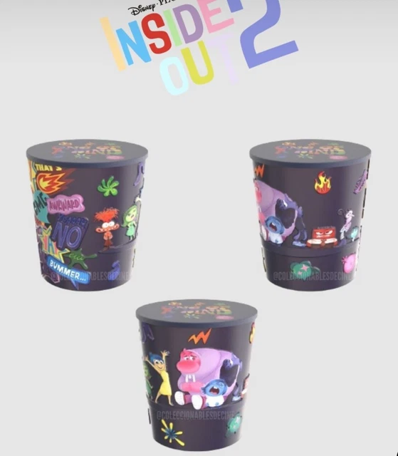 INSIDE OUT DISNEY TIN popcorn EXCLUSIVE bucket 2024 IMPORT HTF 3d Latin ...