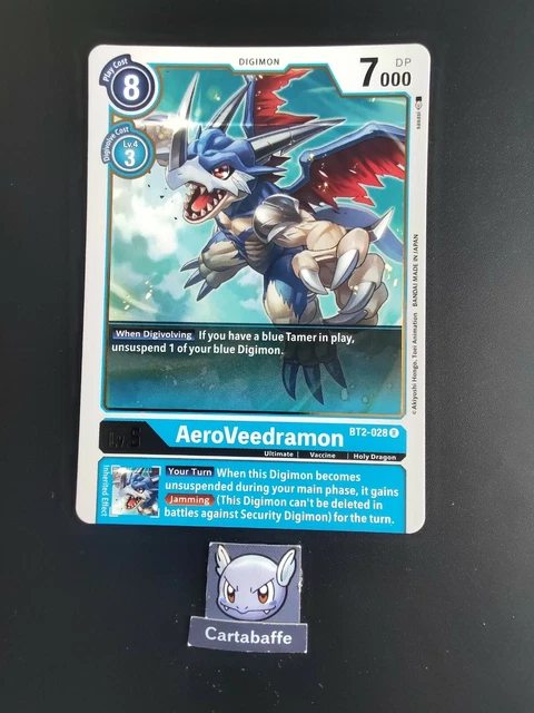 DIGIMON CARD GAME AeroVeedramon BT2-028 RARE EUR 2,50 - PicClick FR