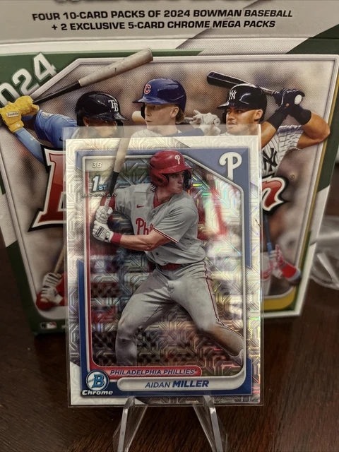 AIDEN MILLER - 2024 Bowman Rifrattore Mojo Cromato Mega Box 1° #BCP-27 ...