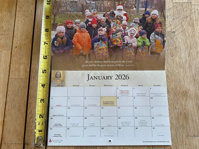 NATIONAL SHRINE OF St. Jude- The Claretians- 2026 SMALL Wall Calendar ...