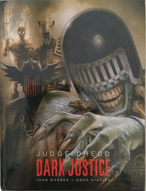 JUDGE DREDD DARK Justice John Wagner, Greg Staples, 2000AD Rebellion HC ...