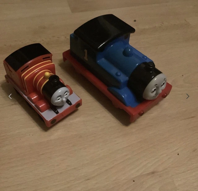 2 X THOMAS And Friends James Pull Back n Go Train & Thomas Push Along ...
