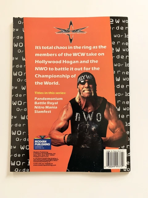 WCW BILL GOLDBERG & Konan NWO Wrestling Coloring & Activity Book RARE ...