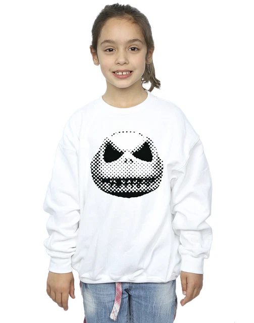 DISNEY FILLE THE Nightmare Before Christmas Pixel Face Sweat-Shirt EUR ...