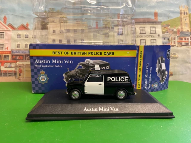 ATLAS ÉDITION 1:43 Austin Mini Van West Yorkshire police modèle moulé ...