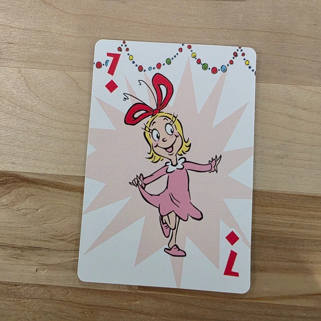 CINDY LOU WHOO~ Seven of Diamonds~Grinch Playing Card~SINGLE £4.43 ...