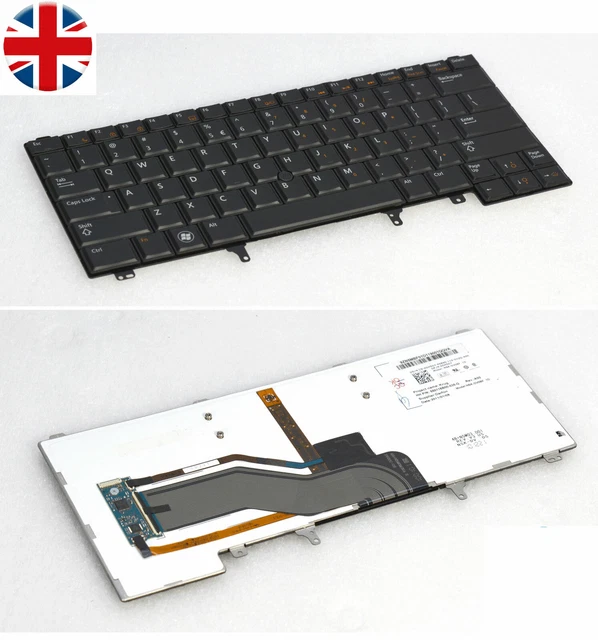 ENGLISH BRITISH KEYBOARD Dell Latitude E6220 E6230 E6420 E6320 052PX4 ...