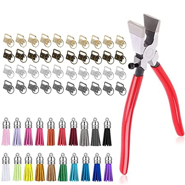 61 PCS FOR Key Fob Hardware Set with Pliers for Key Chain for Key ...