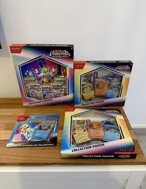 CLASSEUR - COLLECTION Poster - Tri pack Pokémon Évolution prismatique ...