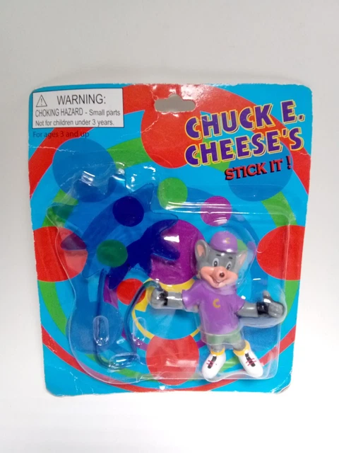VINTAGE CHUCK E Cheese Stick It Figure Pvc Toy - New Sealed £14.56 ...