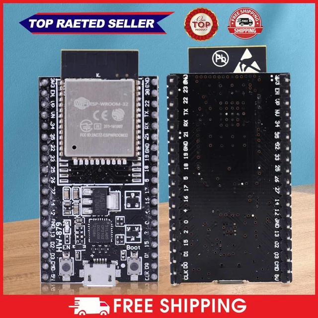 ESP32 DEVELOPMENT BOARD 500mA ESP32-DevKitC Core Board WiFi Bluetooth-compatible £72.11 ...