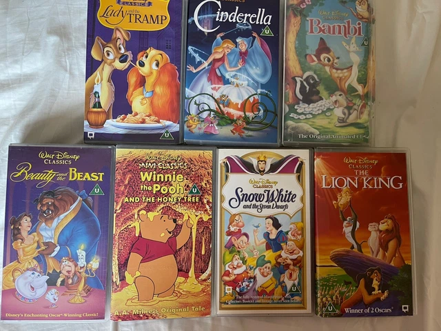 DISNEY VHS BUNDLE - Aladdin, Bambi, Mary Poppins And More! (8 Videos) £ ...
