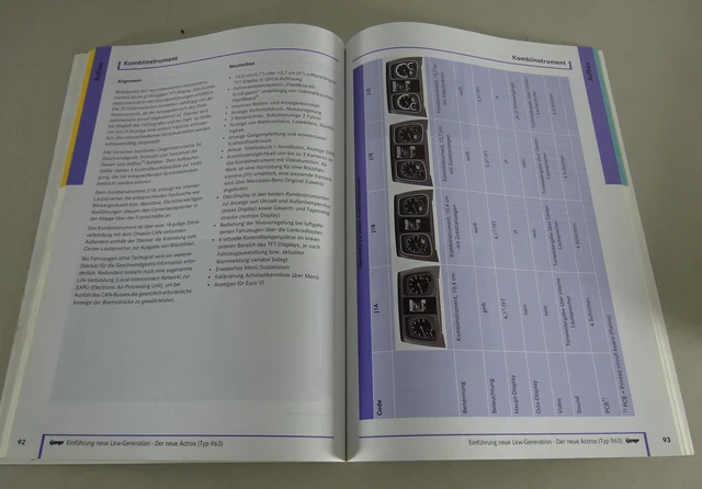 WERKSTATTHANDBUCH EINFÜHRUNG MERCEDES Benz LKW Actros MP3 Typ 963 Stand ...