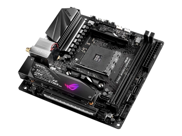 ASUS ROG STRIX X470-I Gaming Am4 Mini Itx Wifi Motherboard *Ryzen 5000 ...